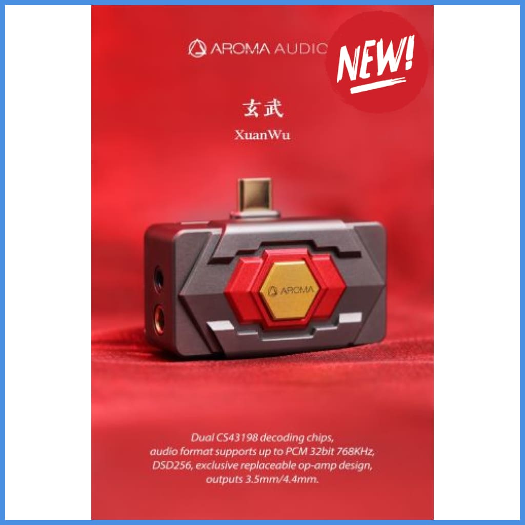 AROMA Audio XuanWu Portable DAC with Op-AMP for Type-C with 3.5mm 4.4m
