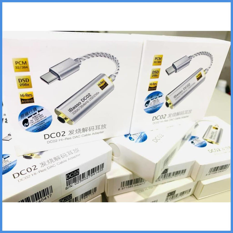 iBasso DC02 Hi-Res 3.5mm DAC Cable Adapter for Type C Plug