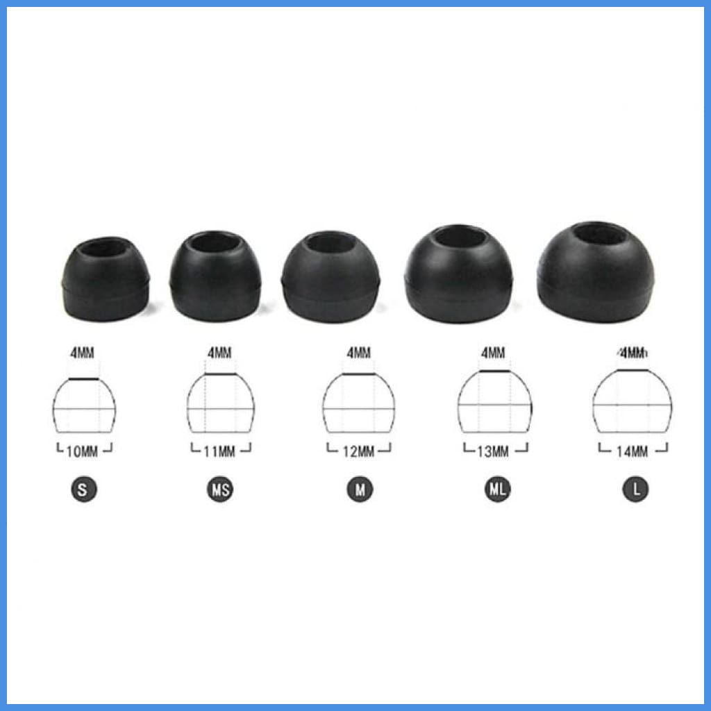 JVC Spiral Dot Silicon Earphone Eartips 5 Sizes 3 Pairs