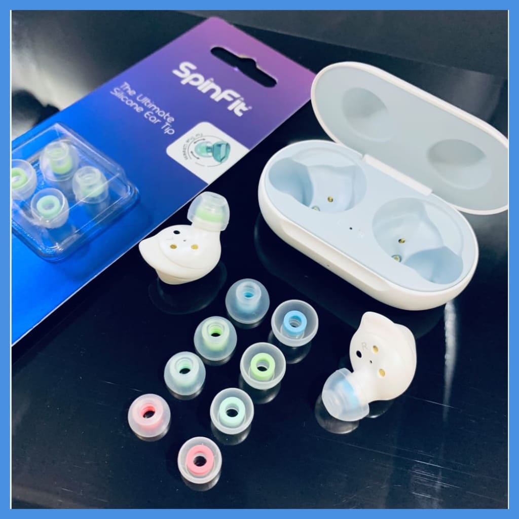 SpinFit CP360 Single Flange Eartips 2 pairs different sizes for True W