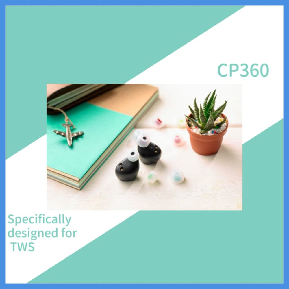 SpinFit CP360 Single Flange Eartips 2 pairs different sizes for True W