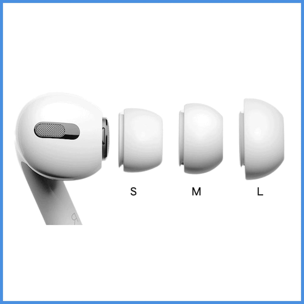 White Silicon Eartips for Apple AirPods PRO True Wireless Earphone